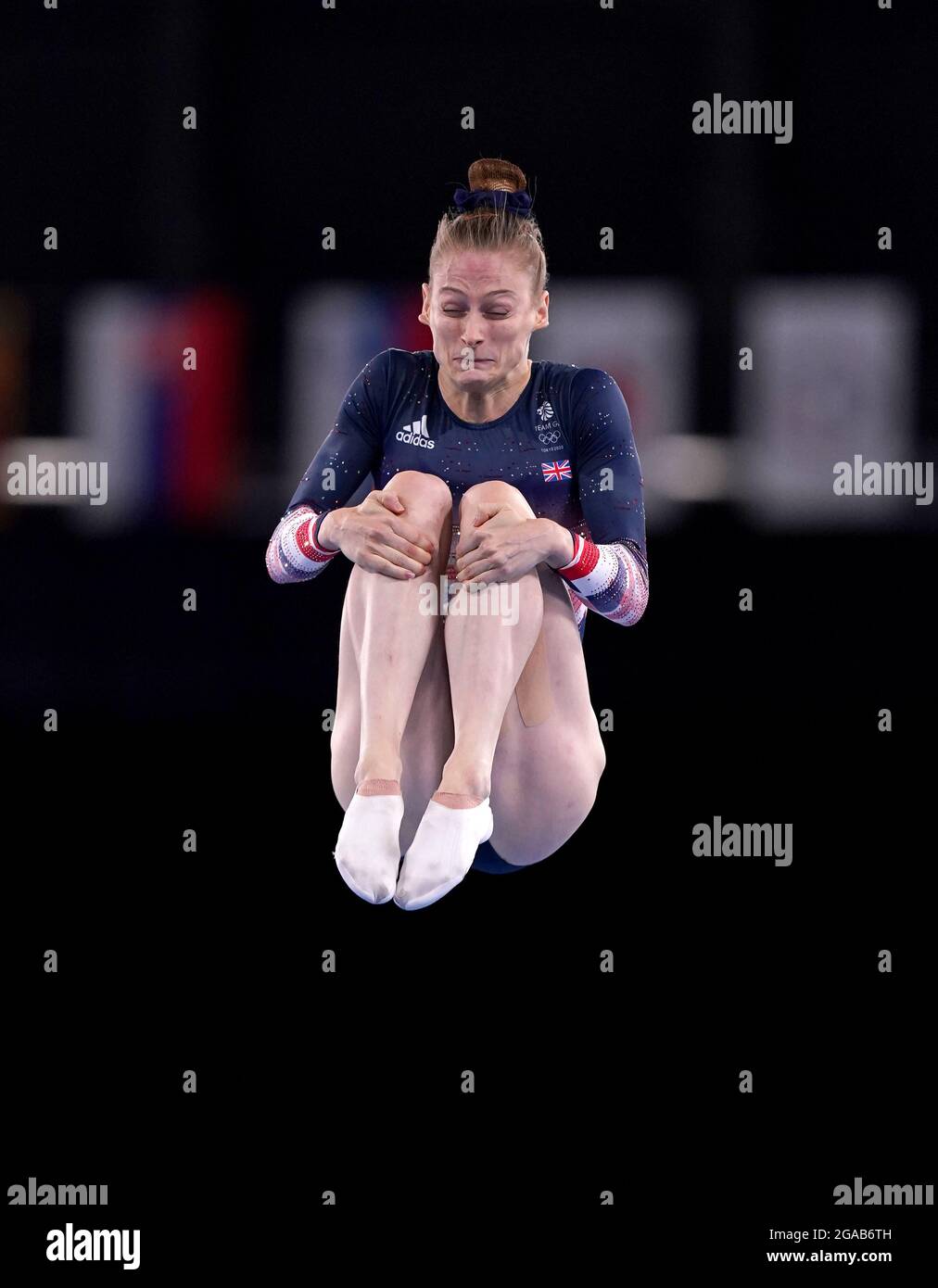 Great Britain's Bryony Page in action during the Women's Trampoline ...