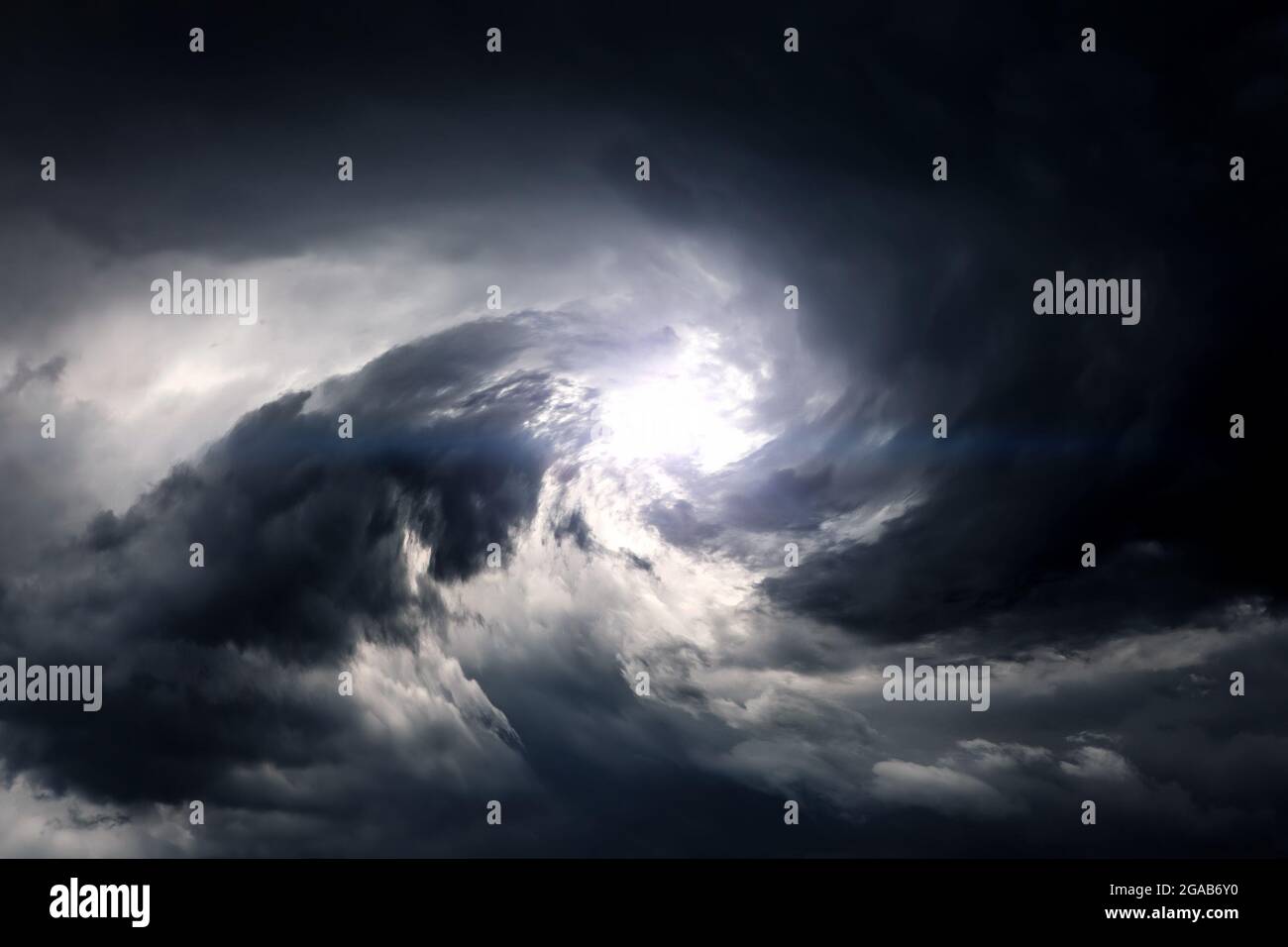 Cumulus clouds swirl in sky hi-res stock photography and images - Alamy