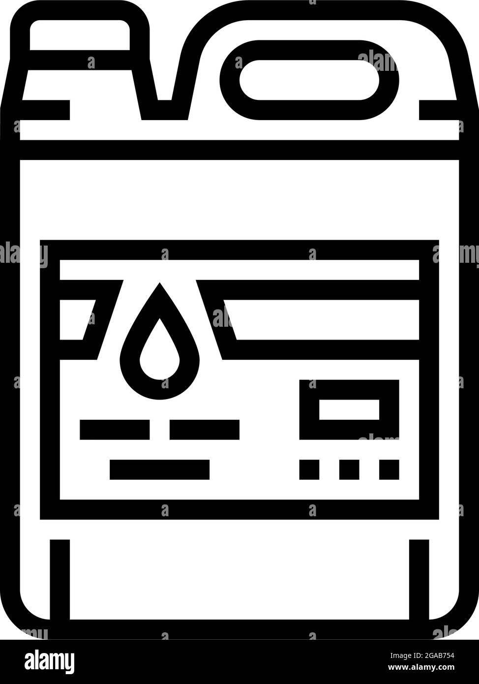 chemical liquid canister resin art line icon vector illustration Stock ...