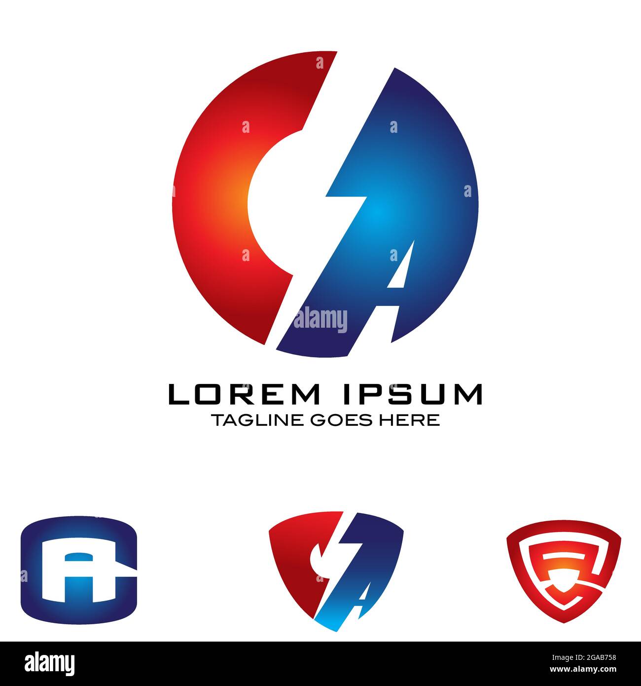 CA monogram letter based set vector concepts Stock Vector Image & Art ...