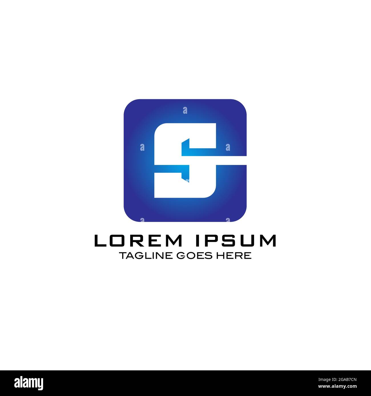 CS monogram letter based C alphabet symbol vector Stock Vector Image ...