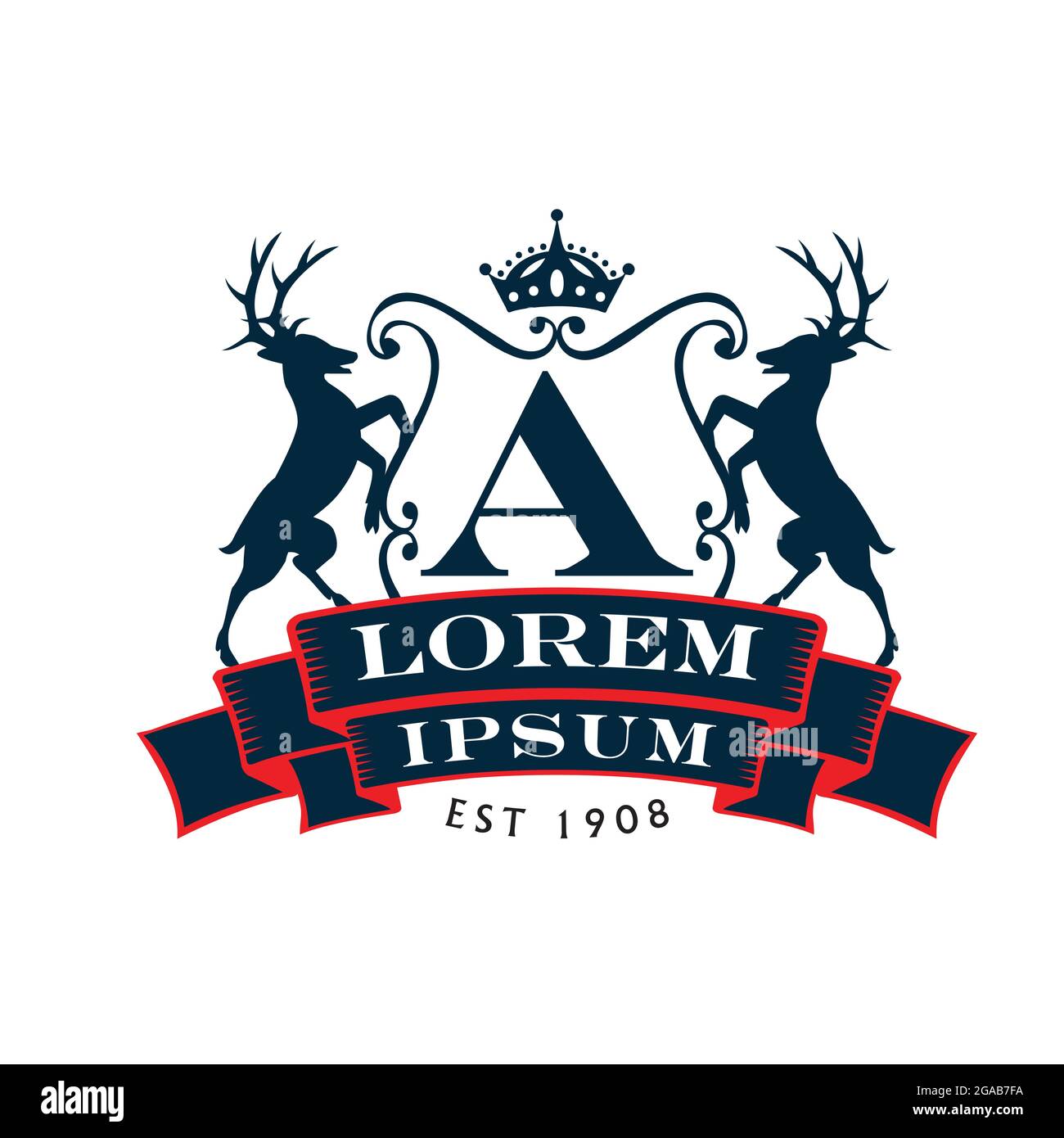 Two arms logo design Stock Vector Images - Alamy