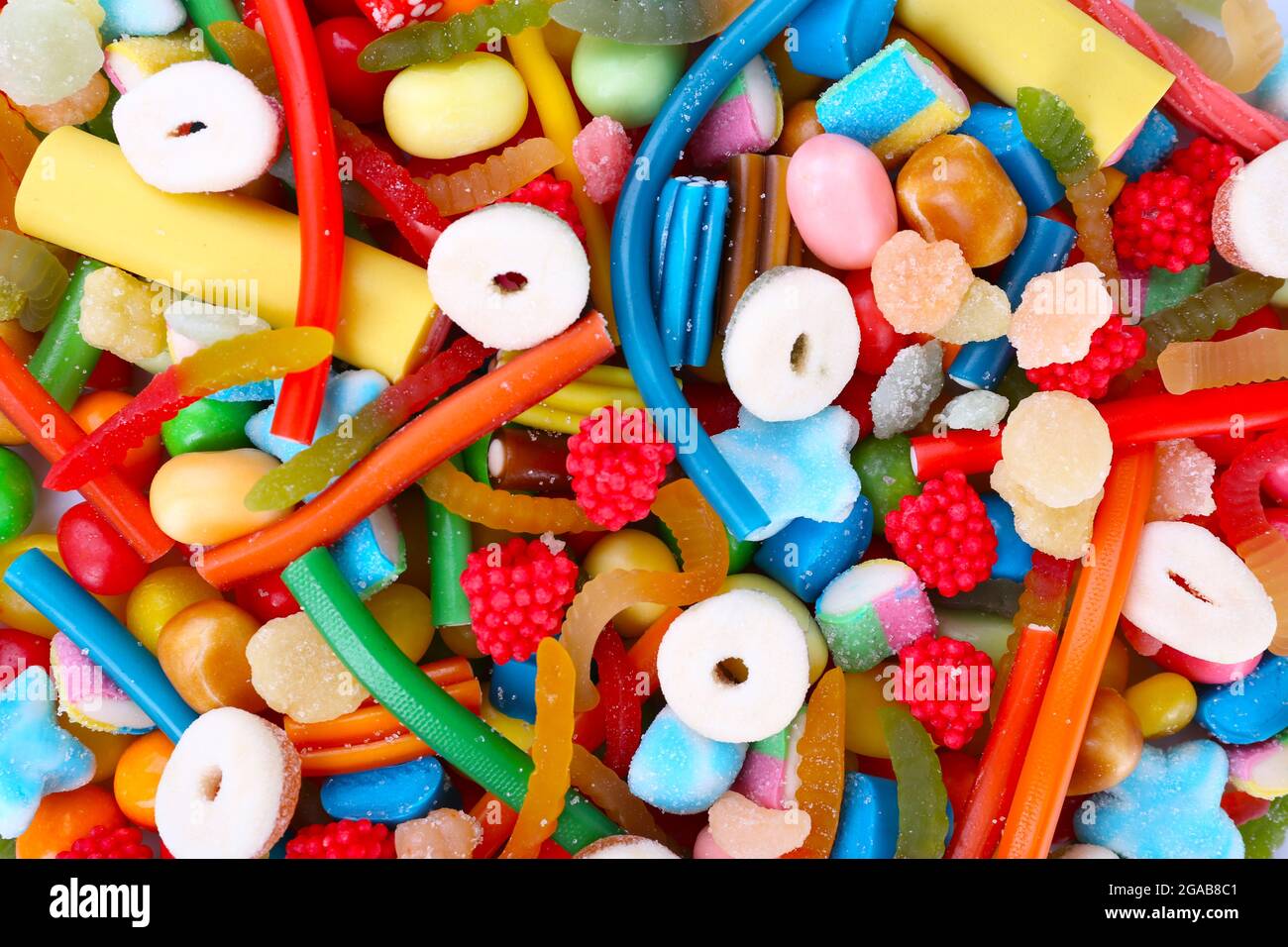 Colorful candies background Stock Photo - Alamy