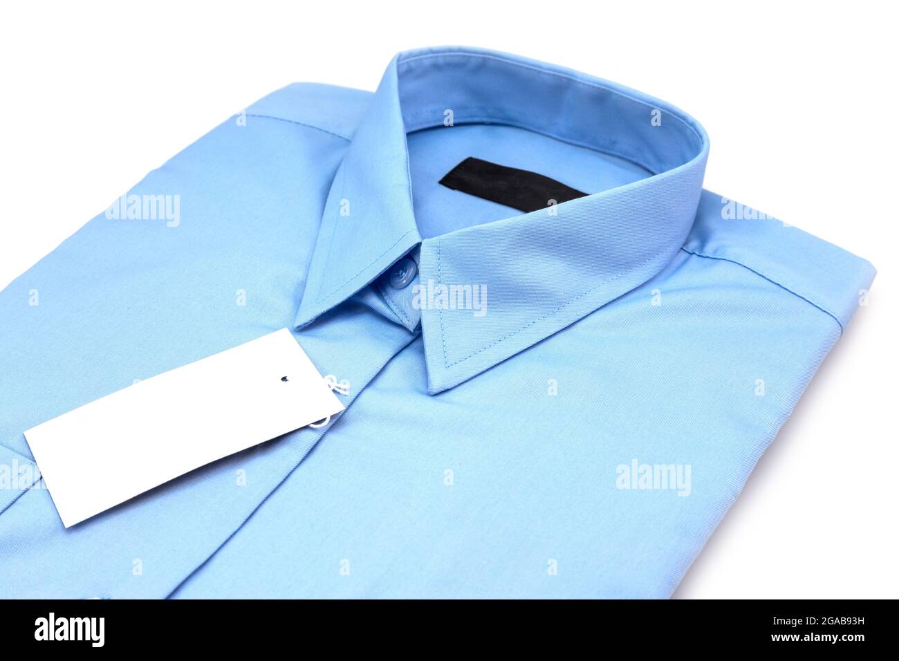 blue shirt isolated on white background Stock Photo - Alamy