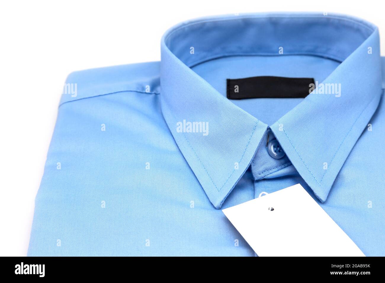 blue shirt isolated on white background Stock Photo - Alamy