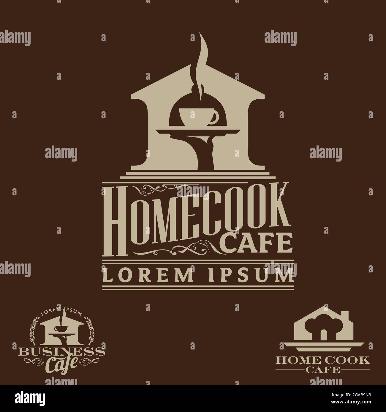 Design house restaurant Stock Vector Images - Alamy