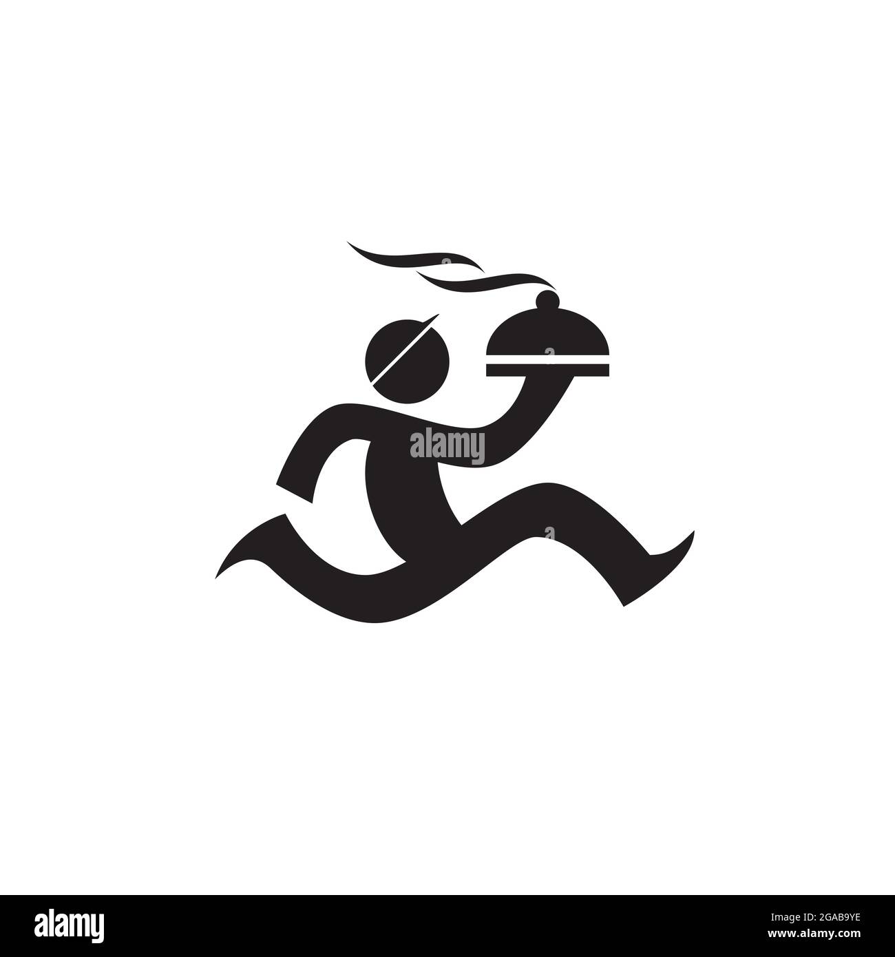 Hungry man logo Stock Vector Images - Alamy