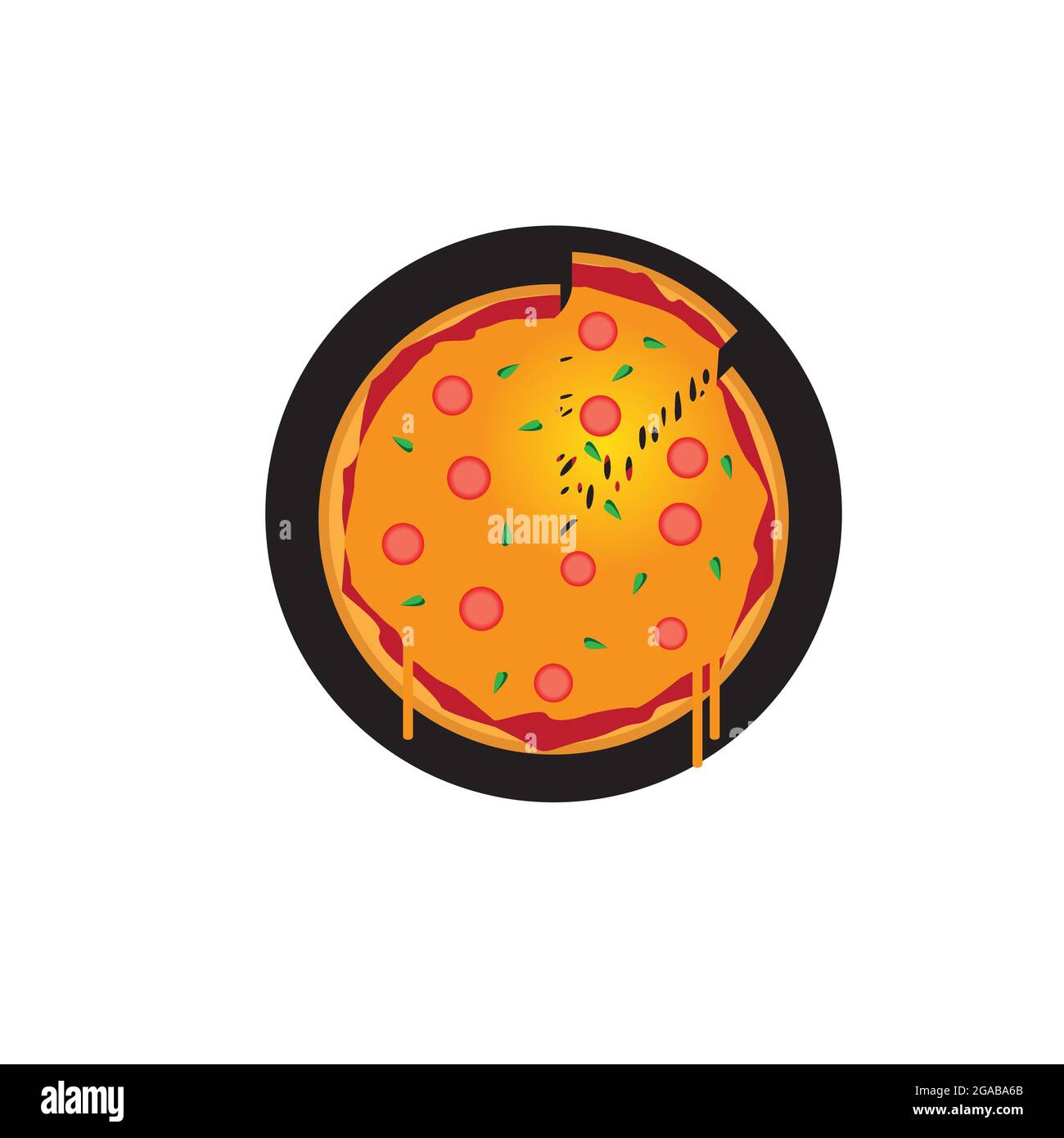 Food view from top Stock Vector Images - Alamy