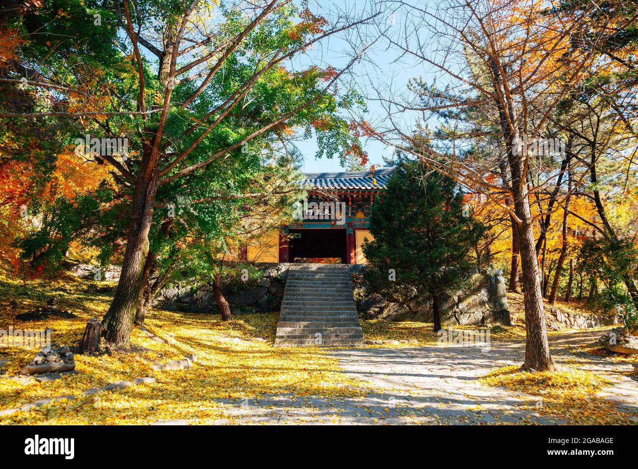 Autumn of Buseoksa Temple in Yeongju, Korea Stock Photo - Alamy