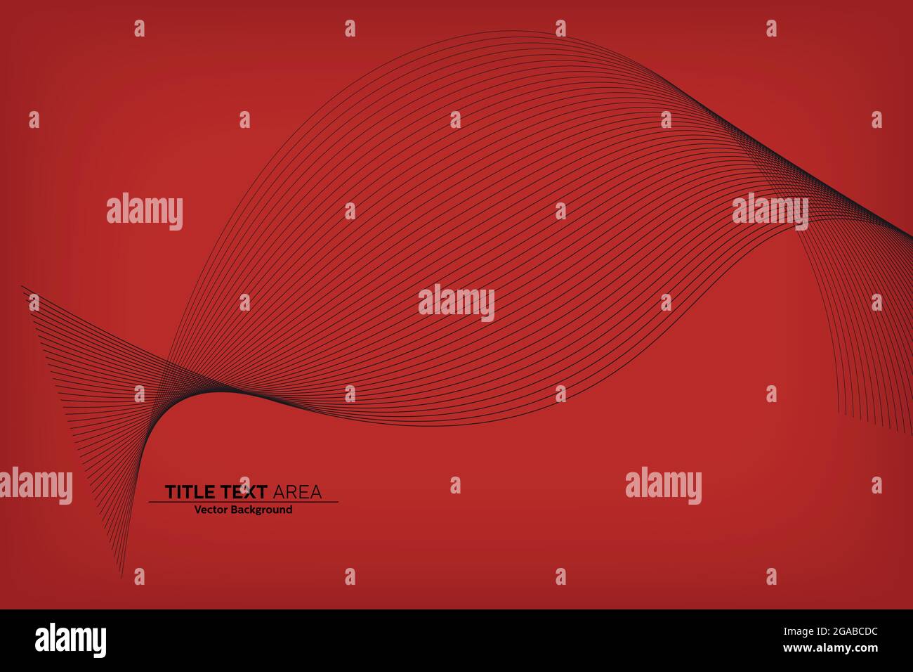 Abstract Modern Line, Wave Designed On White Background With Title Text ...