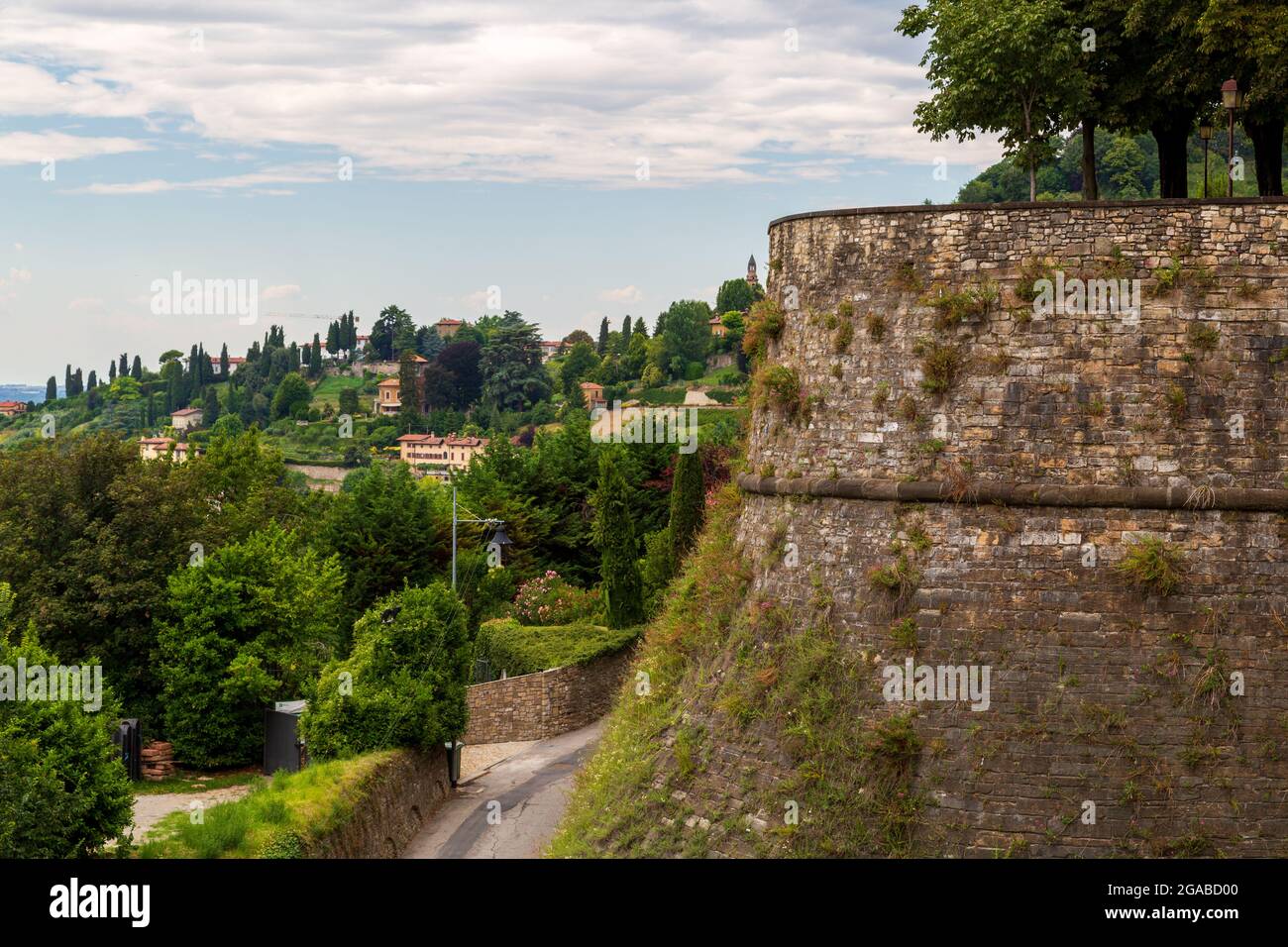 Aerial shot bergamo italy hi-res stock photography and images - Alamy