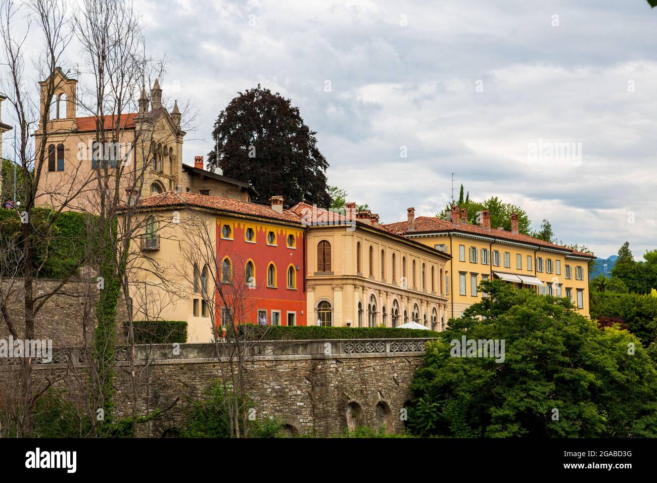 Aerial shot bergamo italy hi-res stock photography and images - Alamy