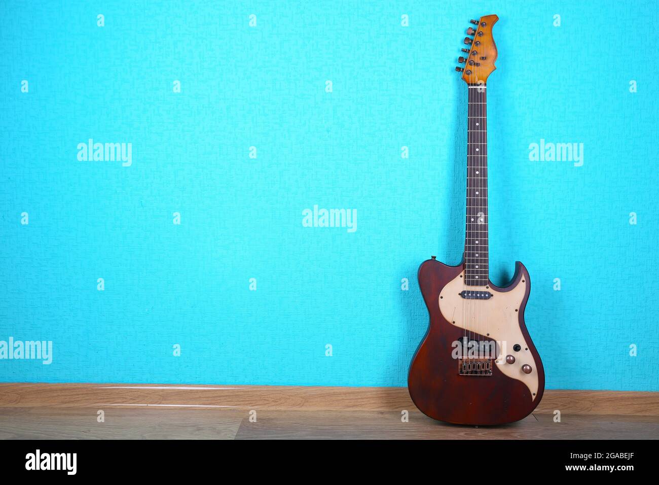 Blue Electric Guitar Background