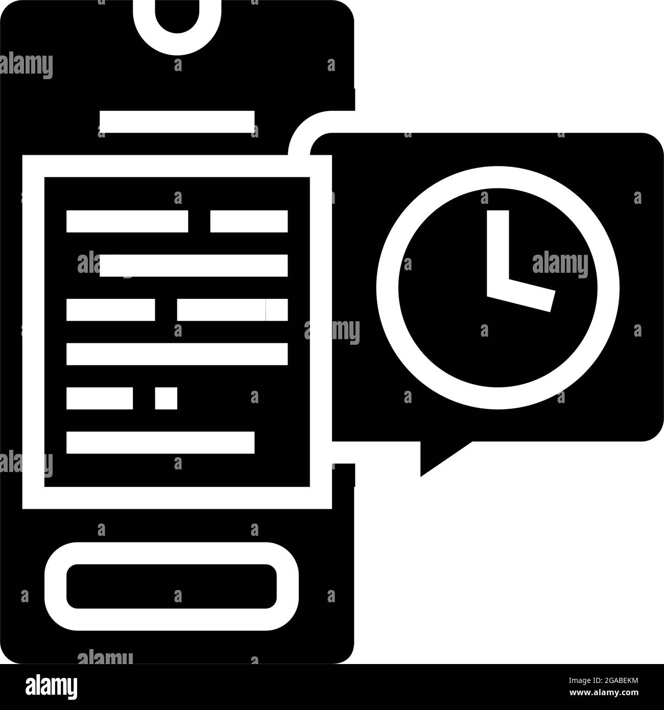 digital document ephemeral glyph icon vector illustration Stock Vector ...