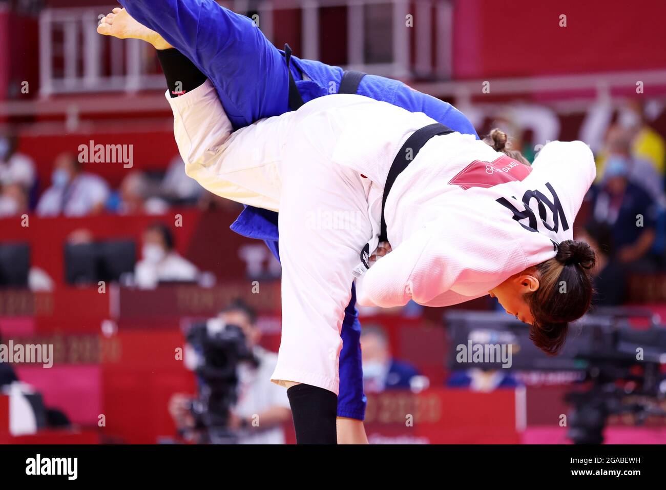 Tokyo, Japan. 30th July, 2021. (L to R) Han Mijin (KOR), Savelkouls ...