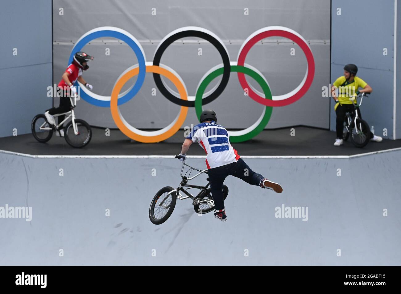 Tokio, Japan. 30th July, 2021. Cycling, Olympic BMX Freestyle, Women ...