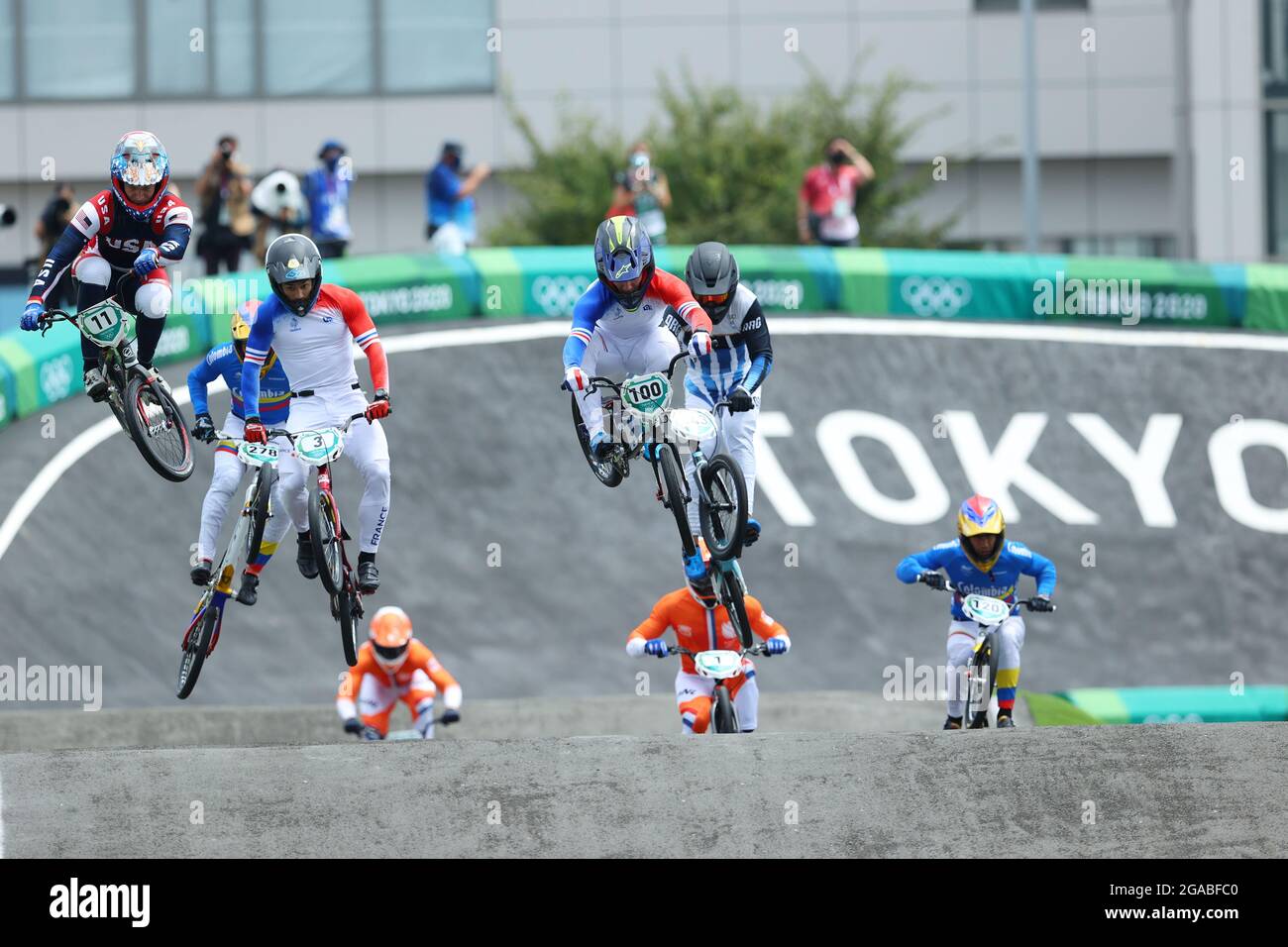 Tokyo, Japan. 30th July, 2021. Cycling BMX Racing Semifinals Cycling ...