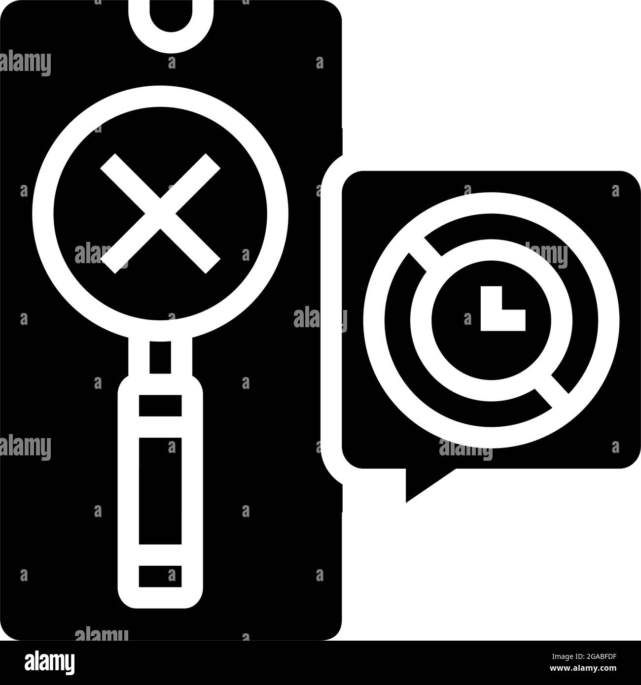 research ephemeral glyph icon vector illustration Stock Vector Image ...