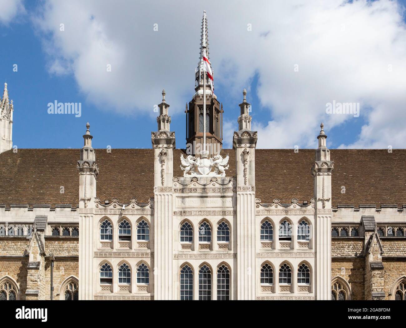 Guildhall municipal building with blue cloudy sky Stock Photo - Alamy