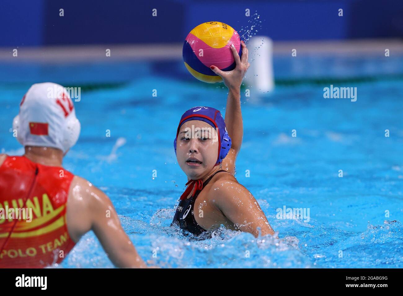 Tokyo, Japan. 28th July, 2021. Akari Inaba (JPN) Water Polo : Women's ...
