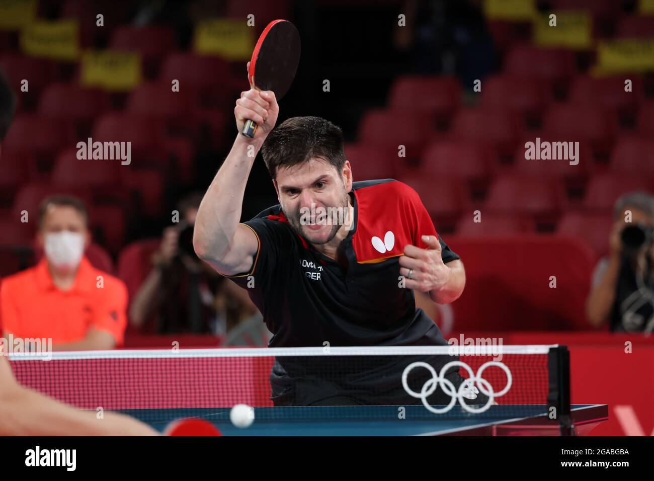 Tokyo, Japan. 29th July, 2021. OVTCHAROV Dimitrij (GER) Table Tennis : Men's Singles Semifinals ...