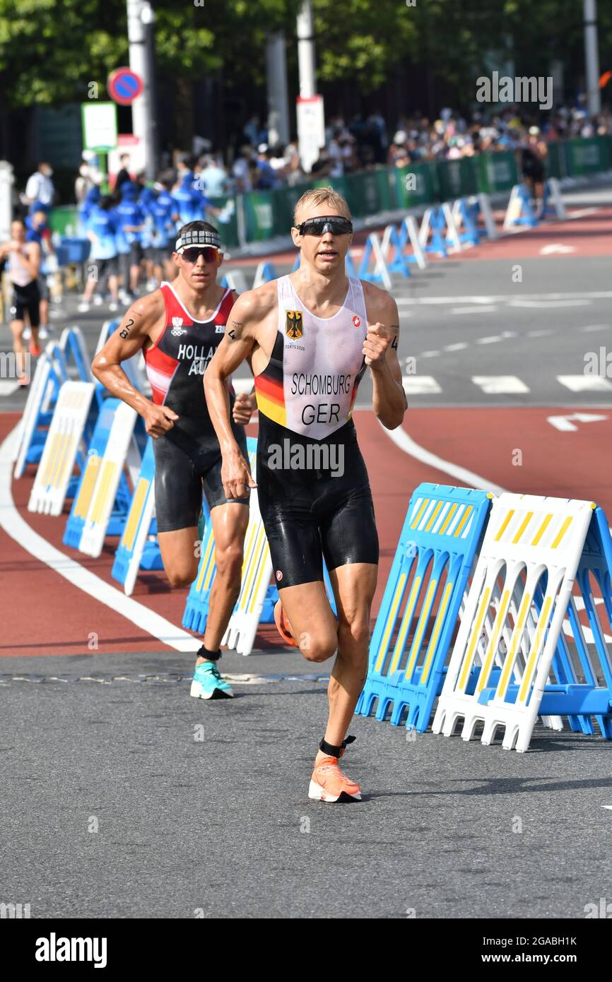 Tokyo, Japan. 26th July, 2021. SCHOMBURG Jonas (GER) Men's Individual Triathlon during the Tokyo ...