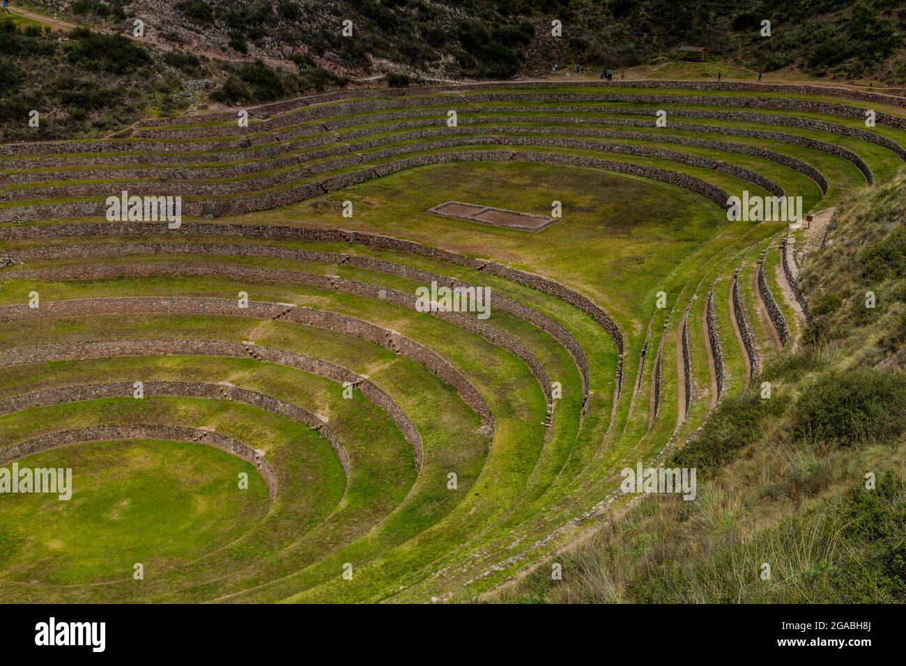Agricultural terracing of Moray, Sacred Valley, Peru Stock Photo - Alamy