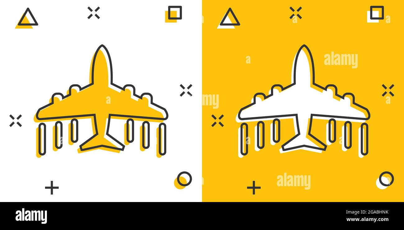 Yellow cartoon plane hi-res stock photography and images - Alamy