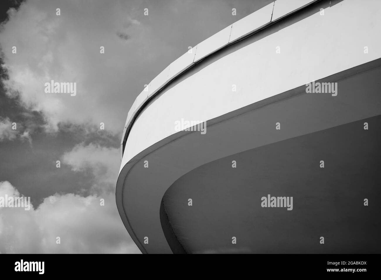 Modern architecture. Hi-rise building exterior. Modular architectural ...