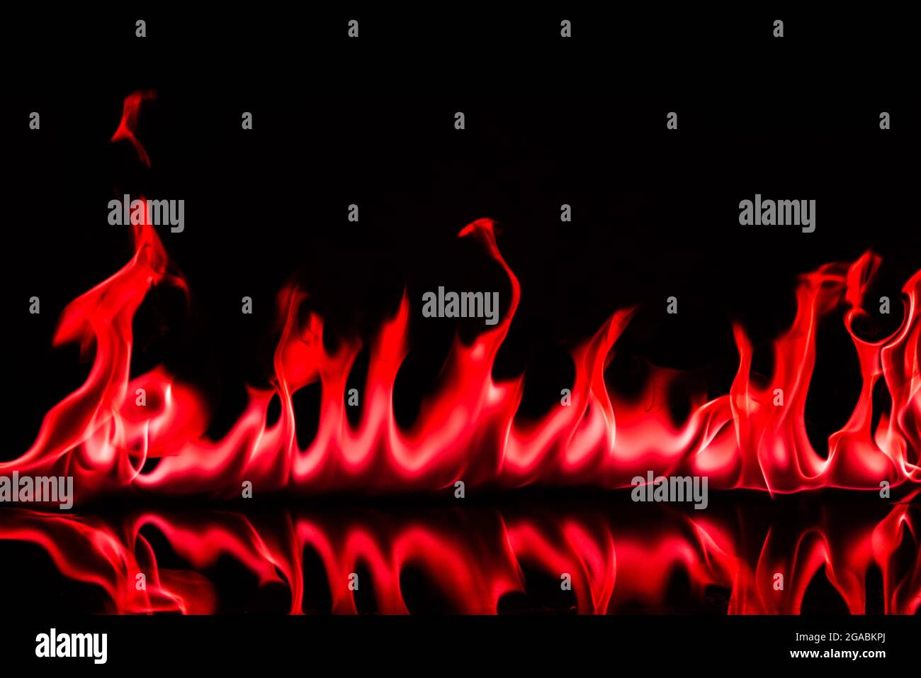 Red fire flames on black hi-res stock photography and images - Alamy