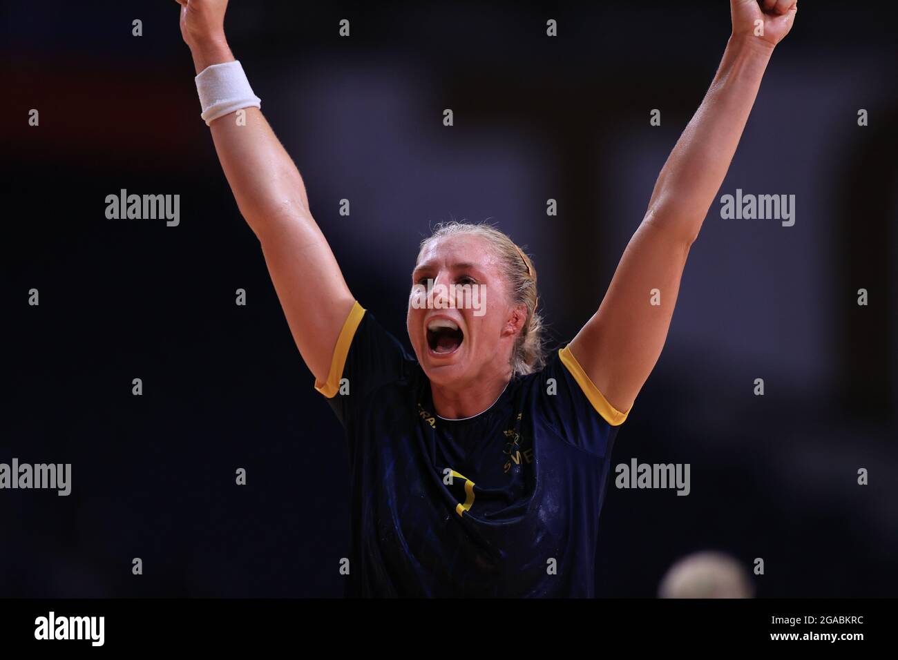 Tokyo, Japan. 29th July, 2021. BLOHM Linn (SWE) Handball : Women's ...