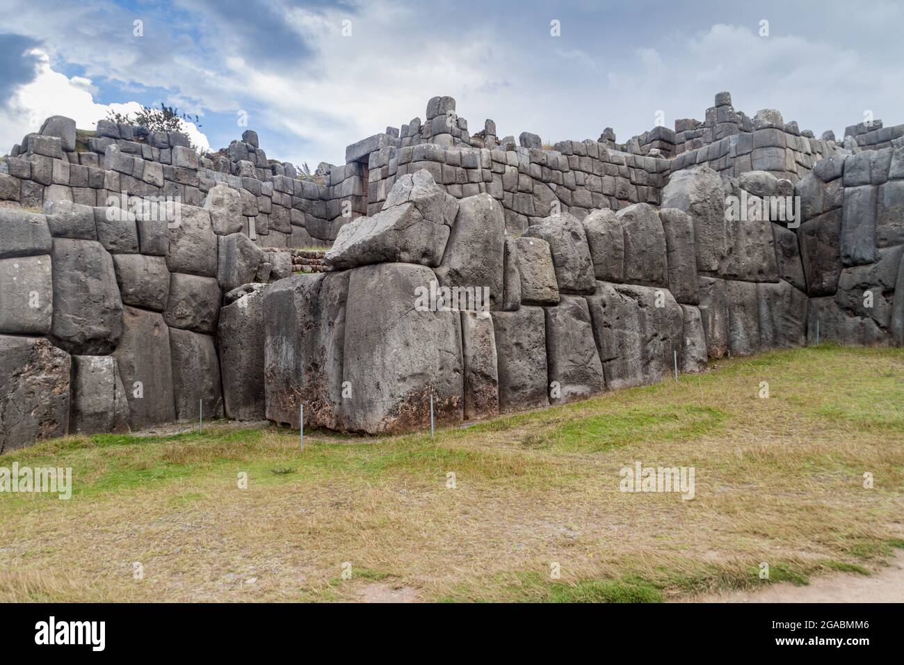 Inca's ruins of Sacsaywaman near Cuzco, Peru Stock Photo - Alamy