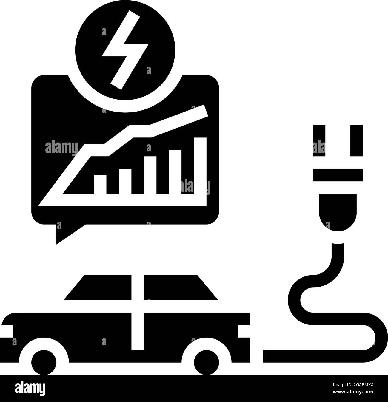 energy saving transport glyph icon vector illustration Stock Vector ...
