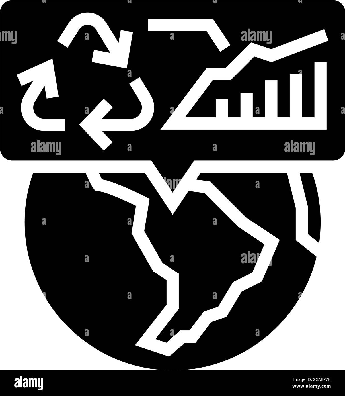 system ecology glyph icon vector illustration Stock Vector Image & Art ...