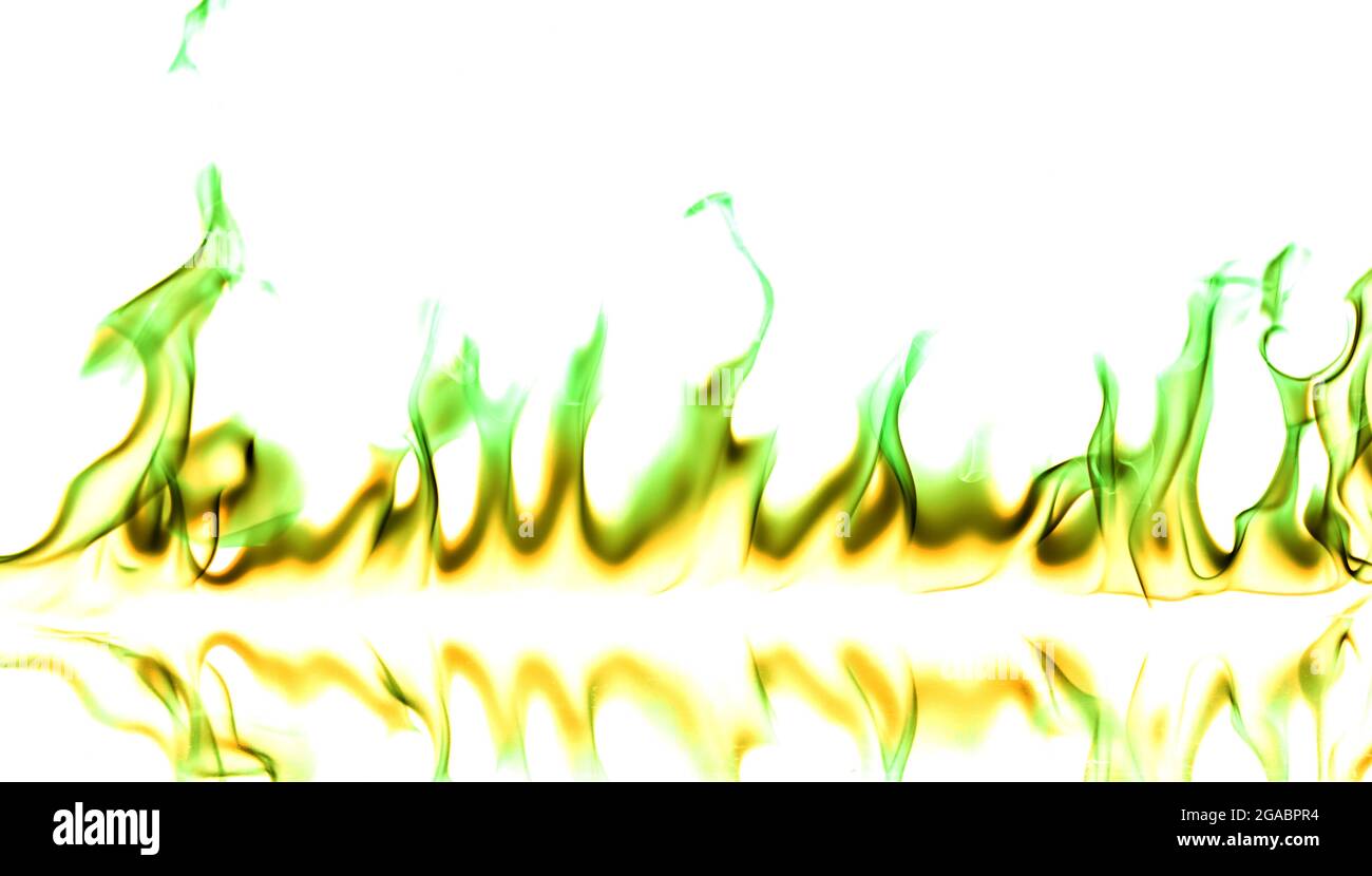 Abstract color of fire flames revert on white blackground Stock Photo ...