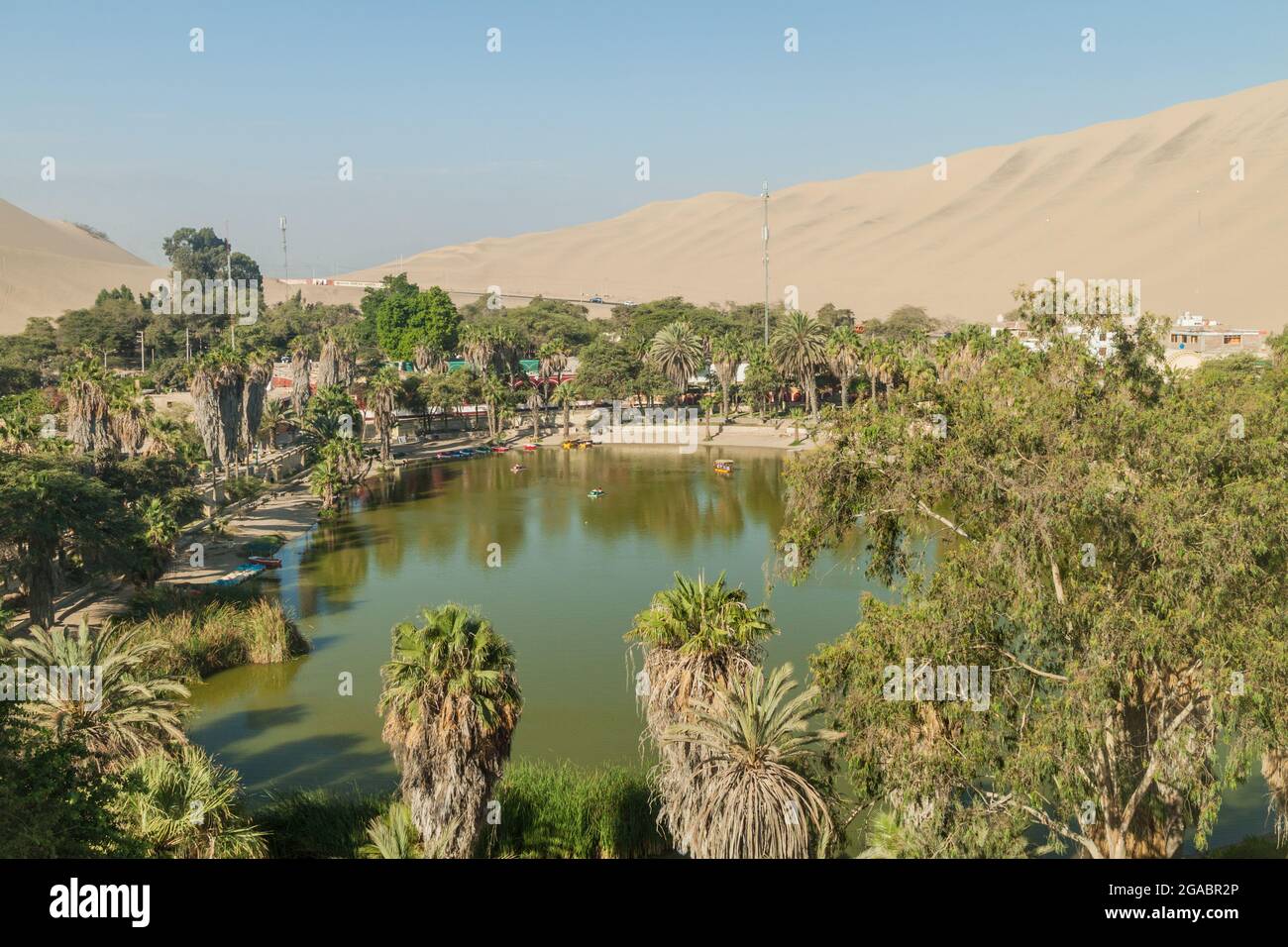 Desert oasis Huacachina near Ica, Peru Stock Photo - Alamy