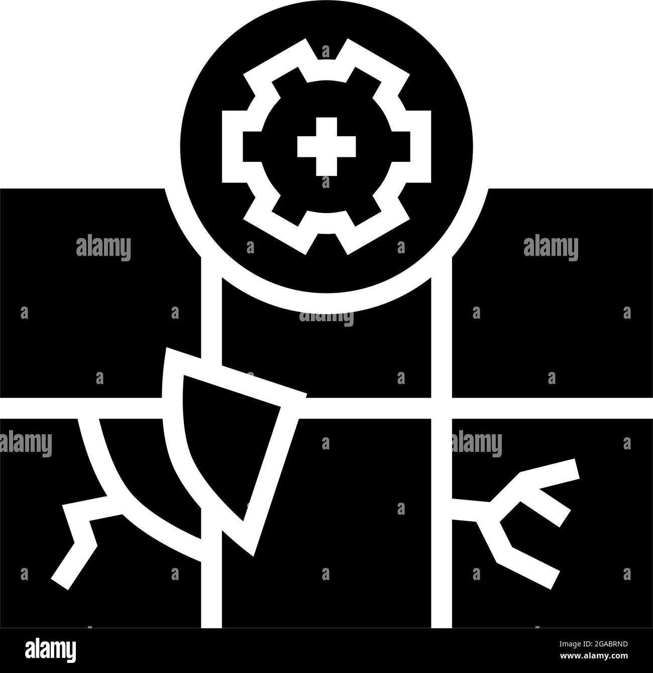 tile repair glyph icon vector illustration Stock Vector Image & Art - Alamy