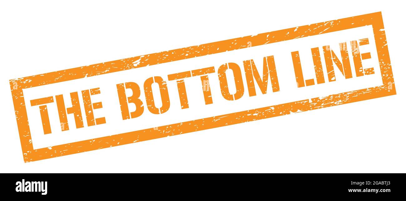 The bottom line stamp hi-res stock photography and images - Alamy