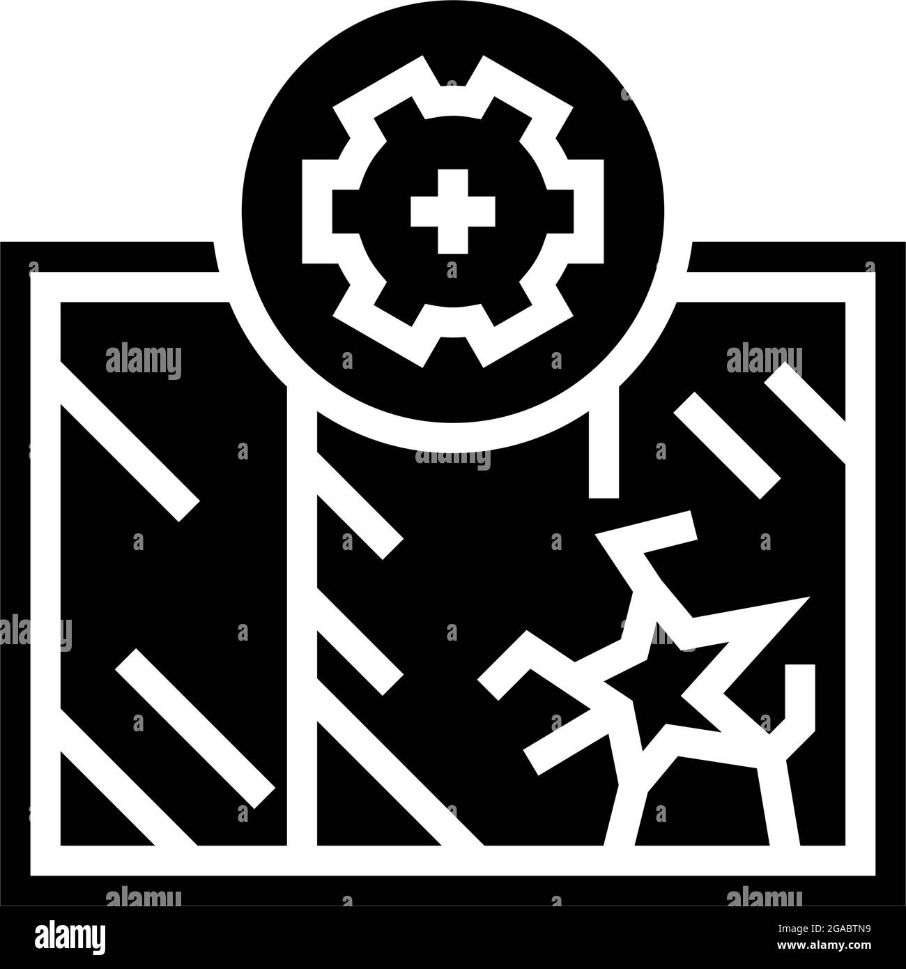 window repair glyph icon vector illustration Stock Vector Image & Art ...