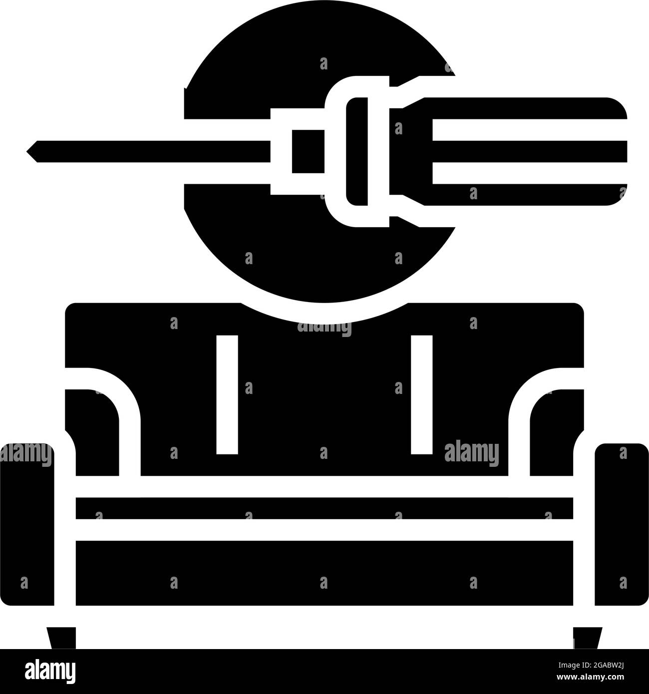 furniture repair glyph icon vector illustration Stock Vector Image ...