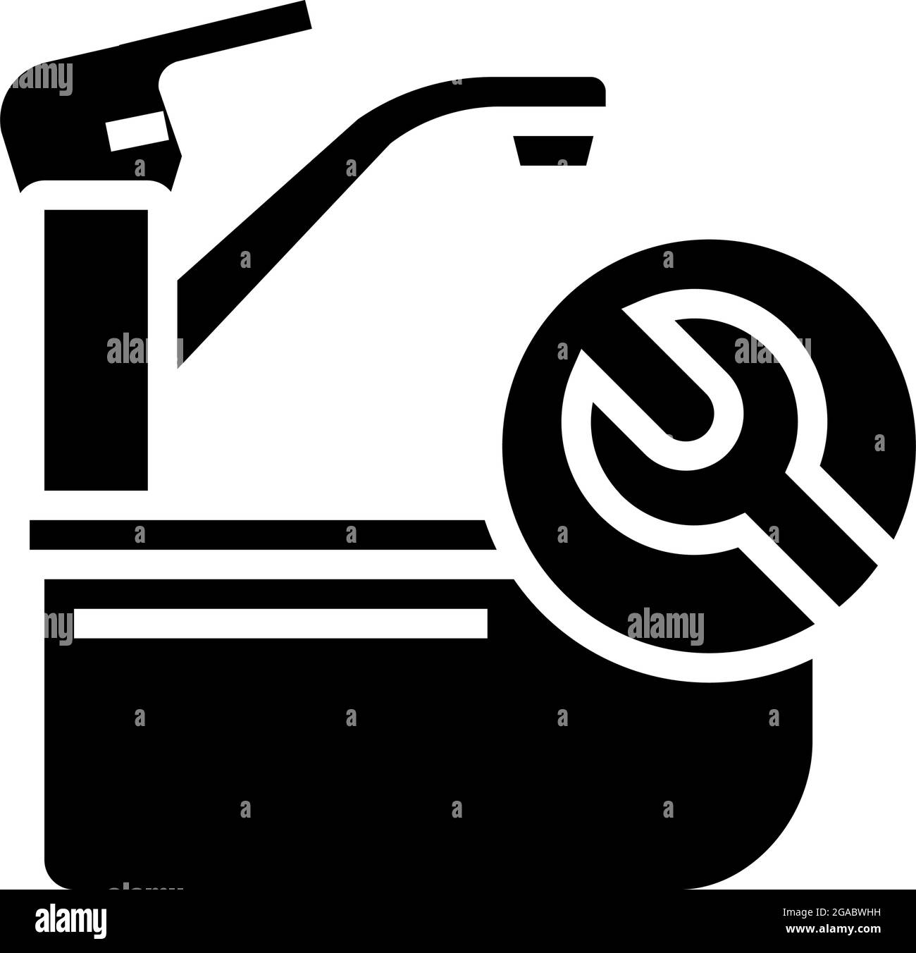 faucet repair glyph icon vector illustration Stock Vector Image & Art ...