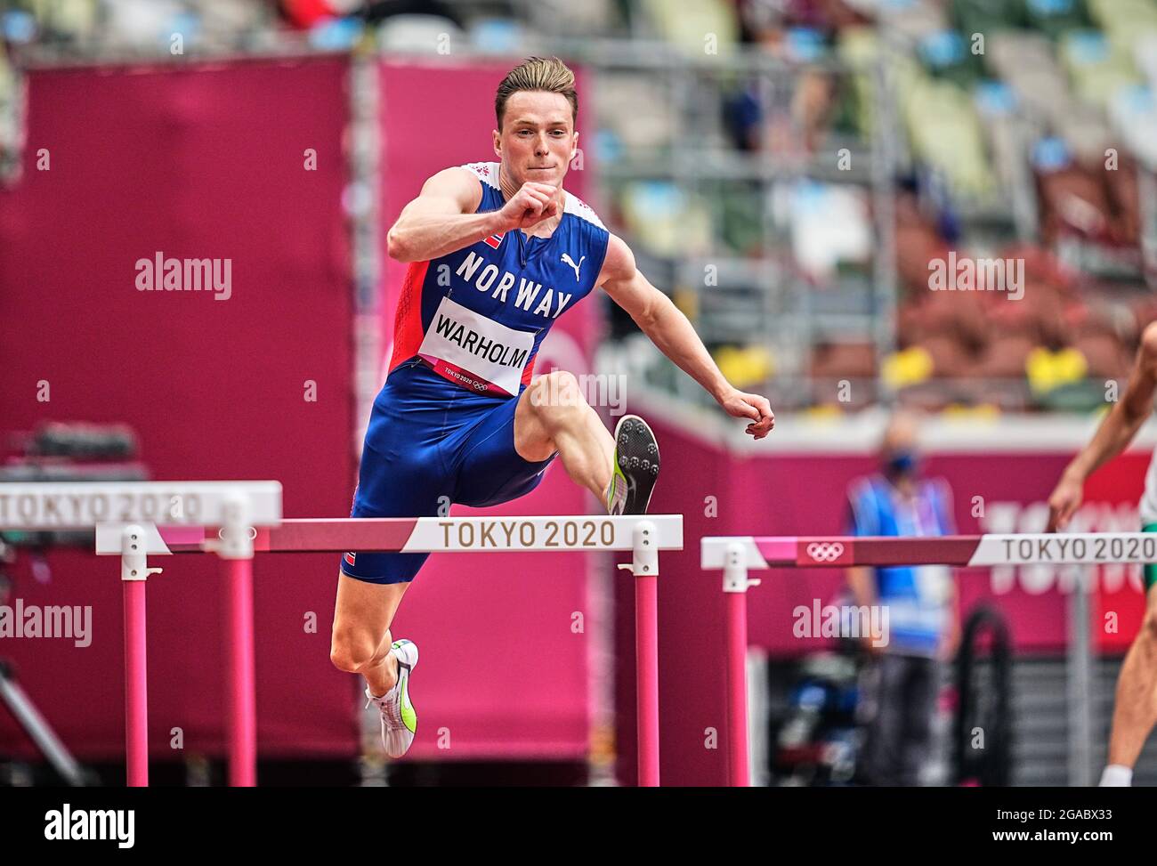 Tokyo, Japan. 30th July, 2021. July 30, 2021:Karsten Warholm from ...