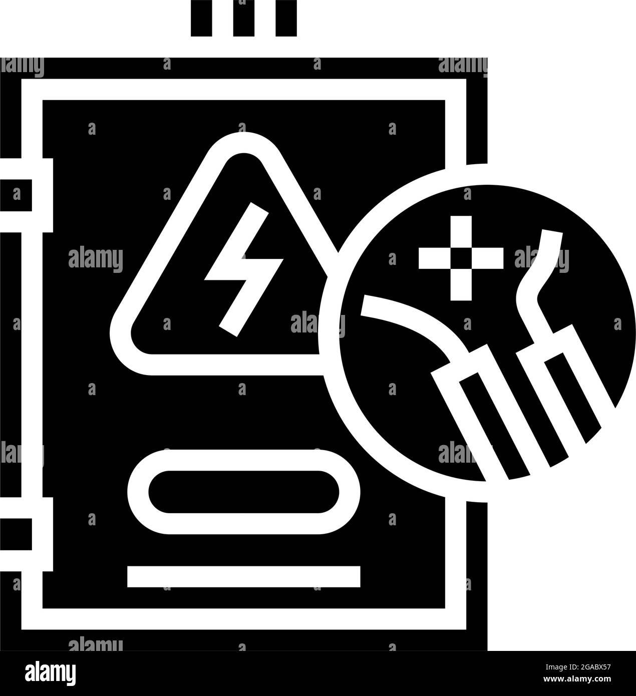 electrical repair glyph icon vector illustration Stock Vector Image ...