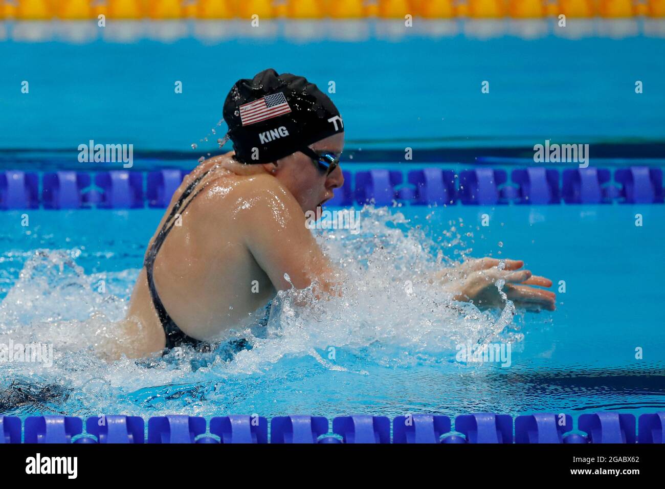 Tokyo, Kanto, Japan. 30th July, 2021. Lilly King (USA) competes in the ...