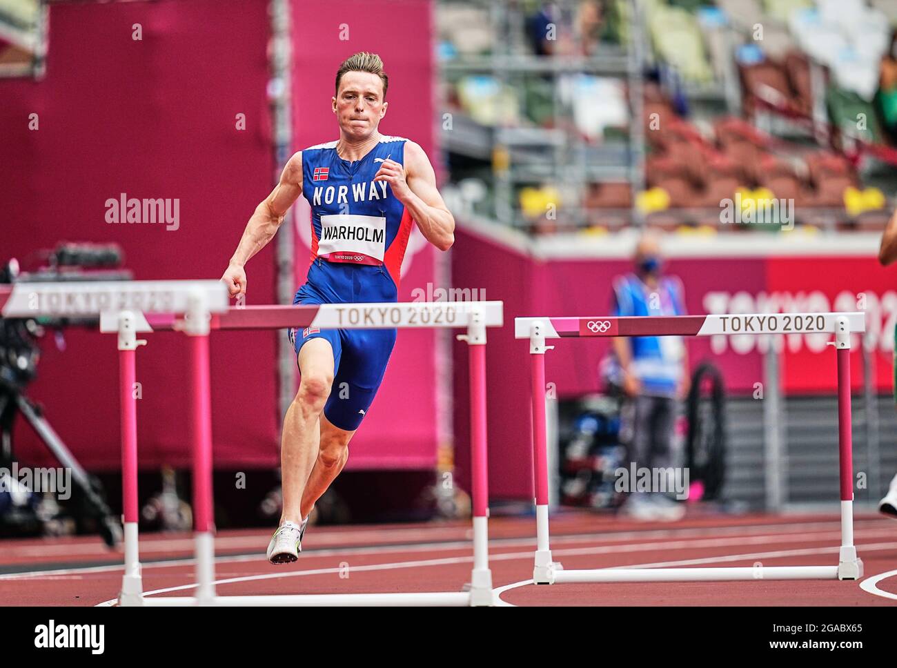 Tokyo, Japan. 30th July, 2021. July 30, 2021:Karsten Warholm from ...