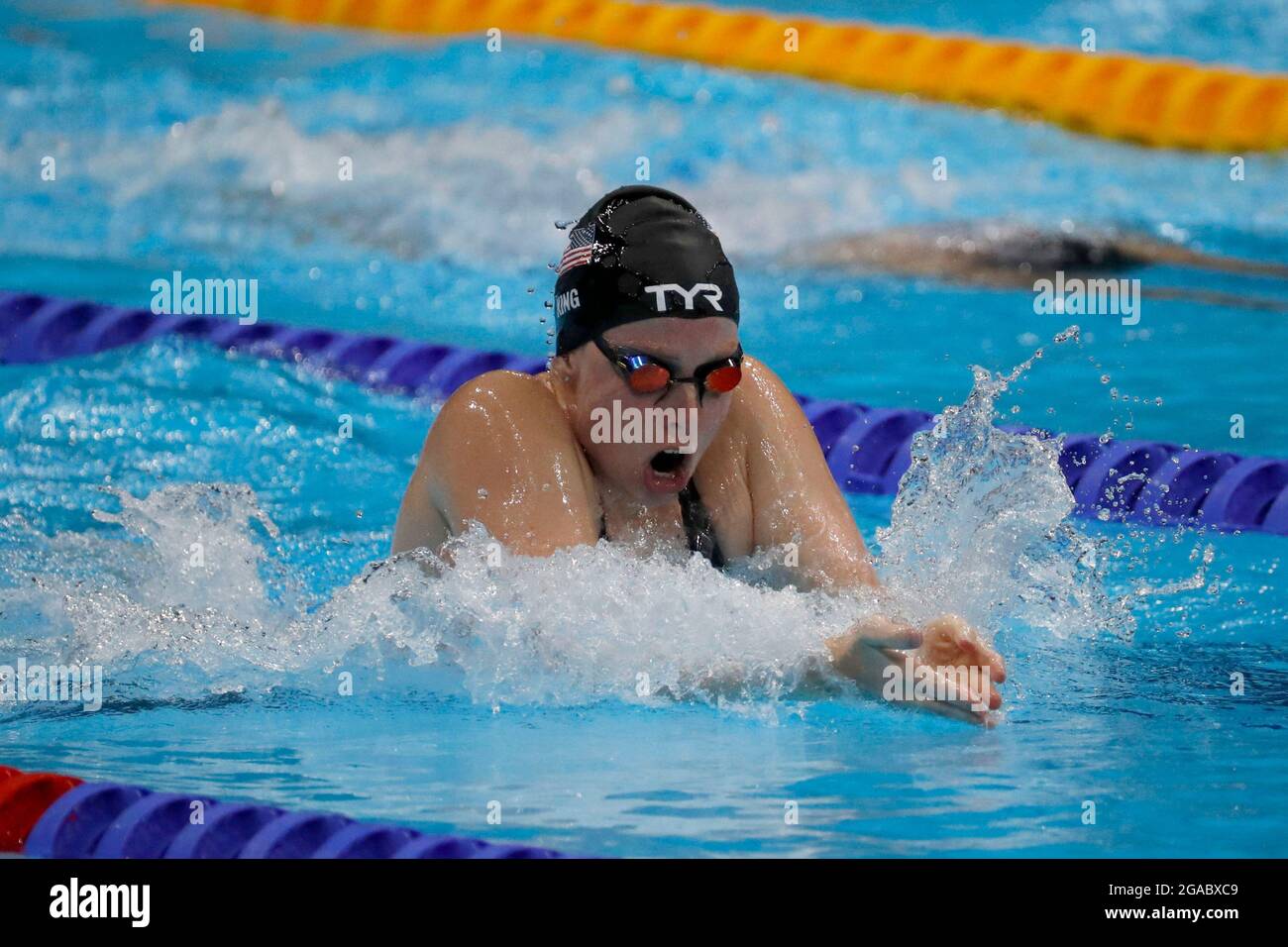 Tokyo, Kanto, Japan. 30th July, 2021. Lilly King (USA) competes in the ...