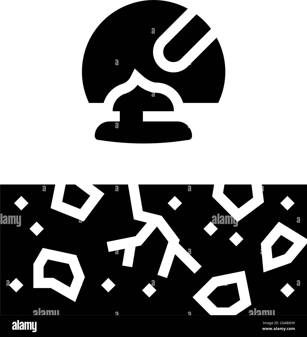 countertop repair glyph icon vector illustration Stock Vector Image ...