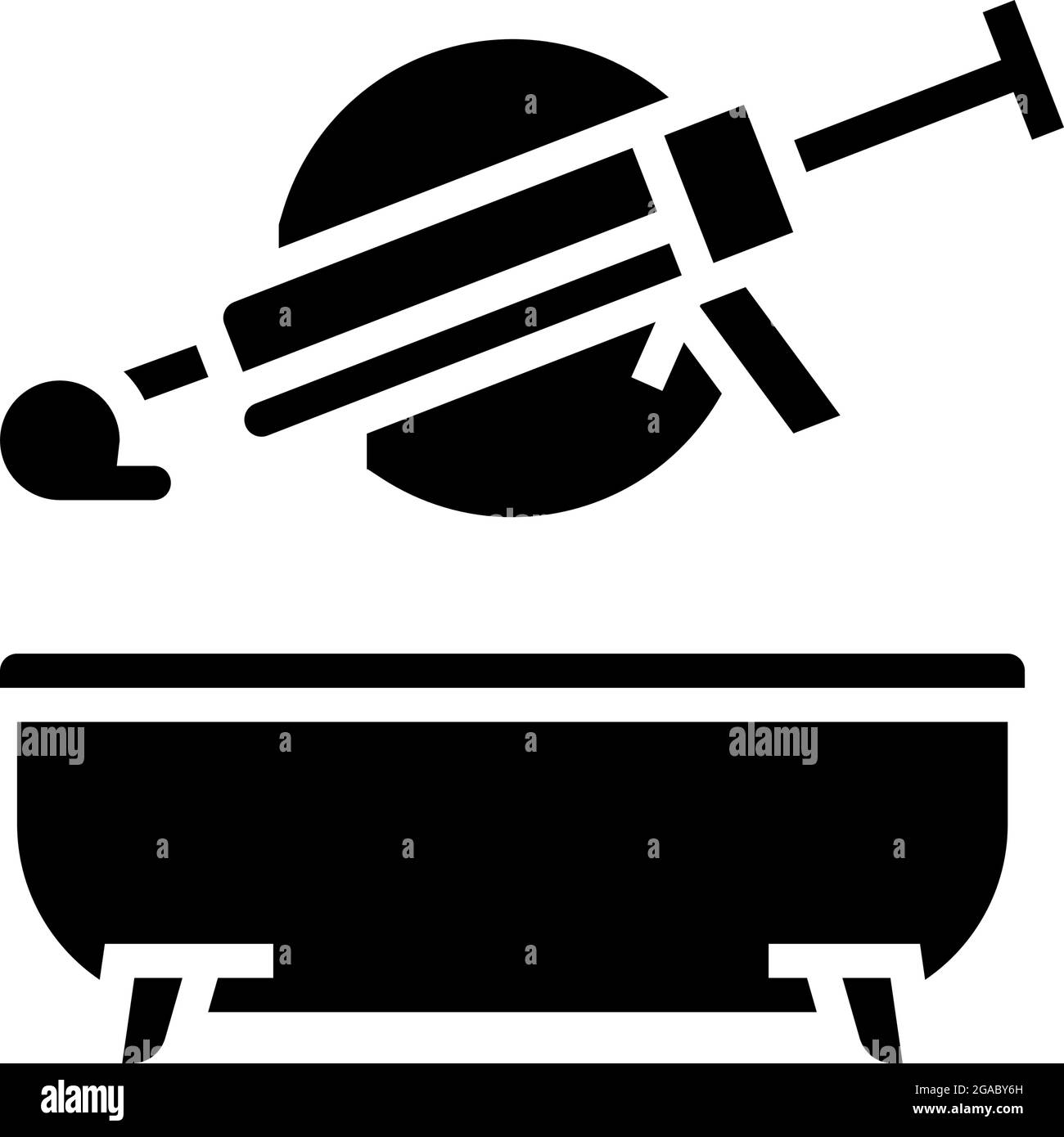 bathroom repair glyph icon vector illustration Stock Vector Image & Art ...