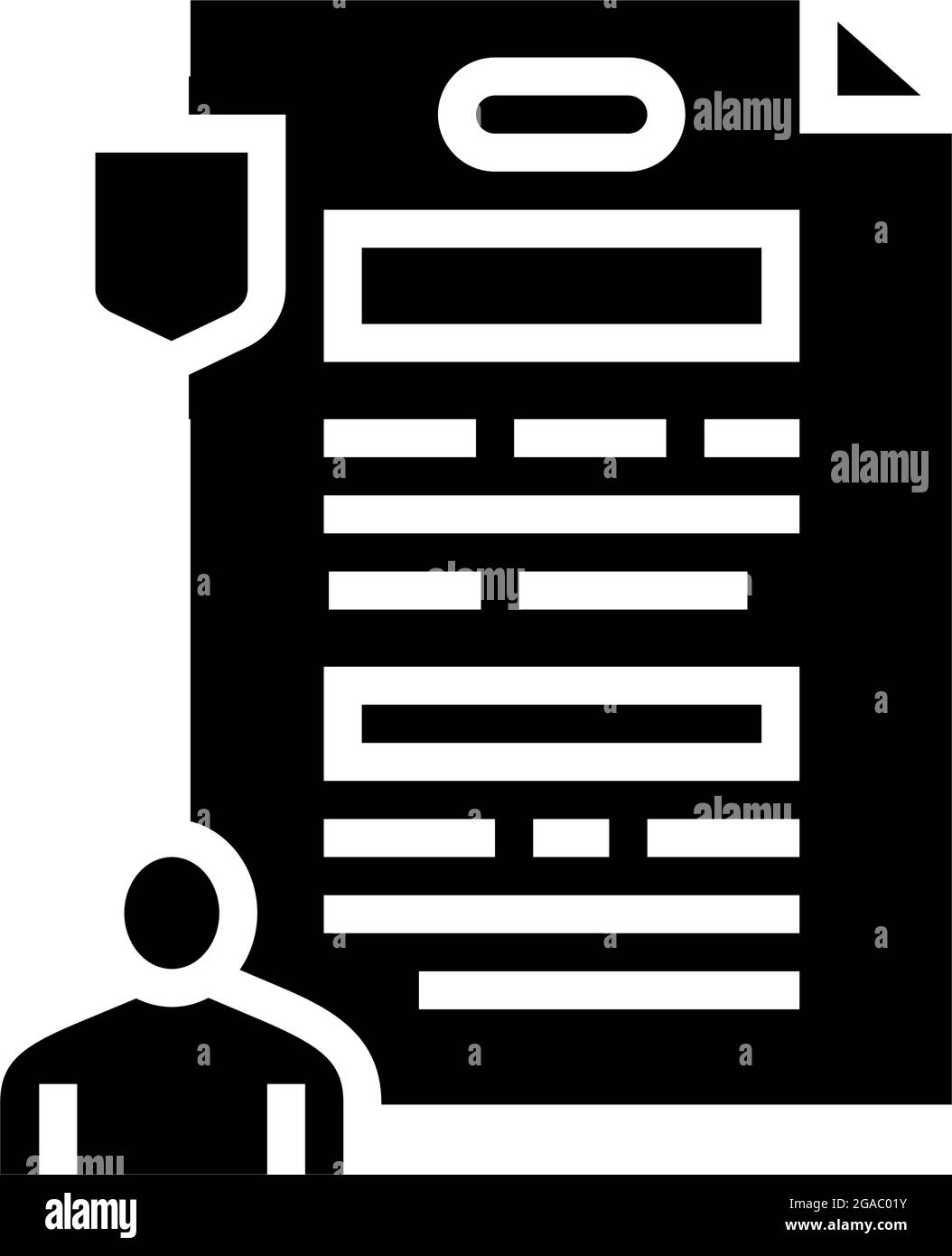 safety engineering glyph icon vector illustration Stock Vector Image ...