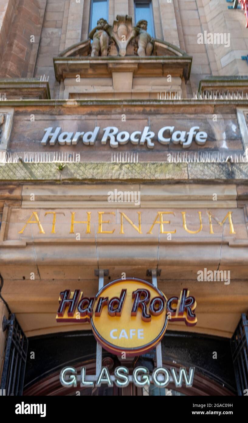 hard rock cafe glasgow, restaurants glasgow, iconic eateries glasgow ...